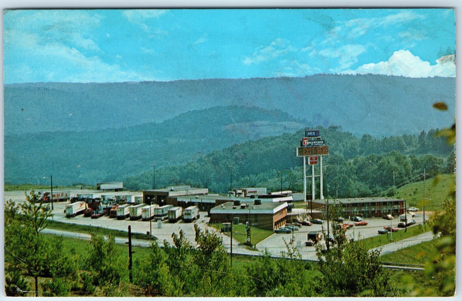 c1960s Clearfield PA Truckstops America Truck Service Gas Station Semi ...