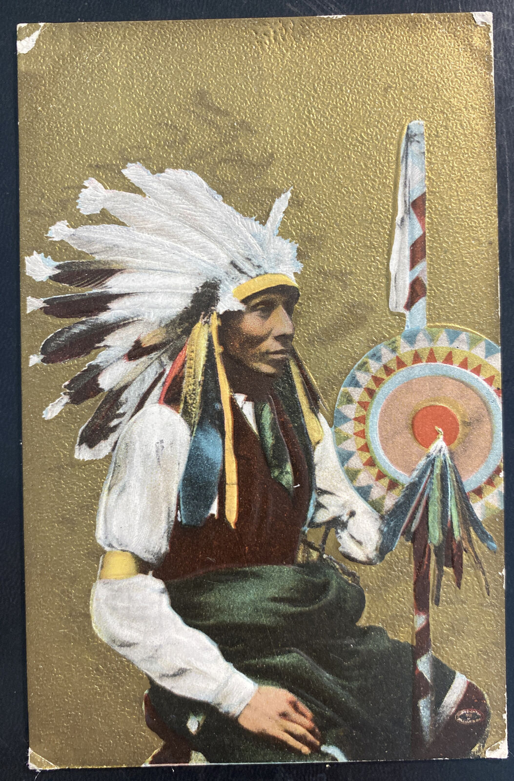Mint Usa Picture Postcard Native American Indian Chief 1909 | Topics ...