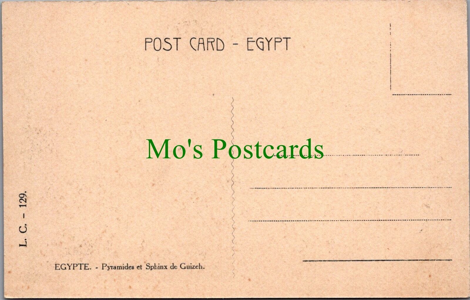 Egypt Postcard - Pyramids and Sphinx of Giza RS34260 | Africa - Egypt ...