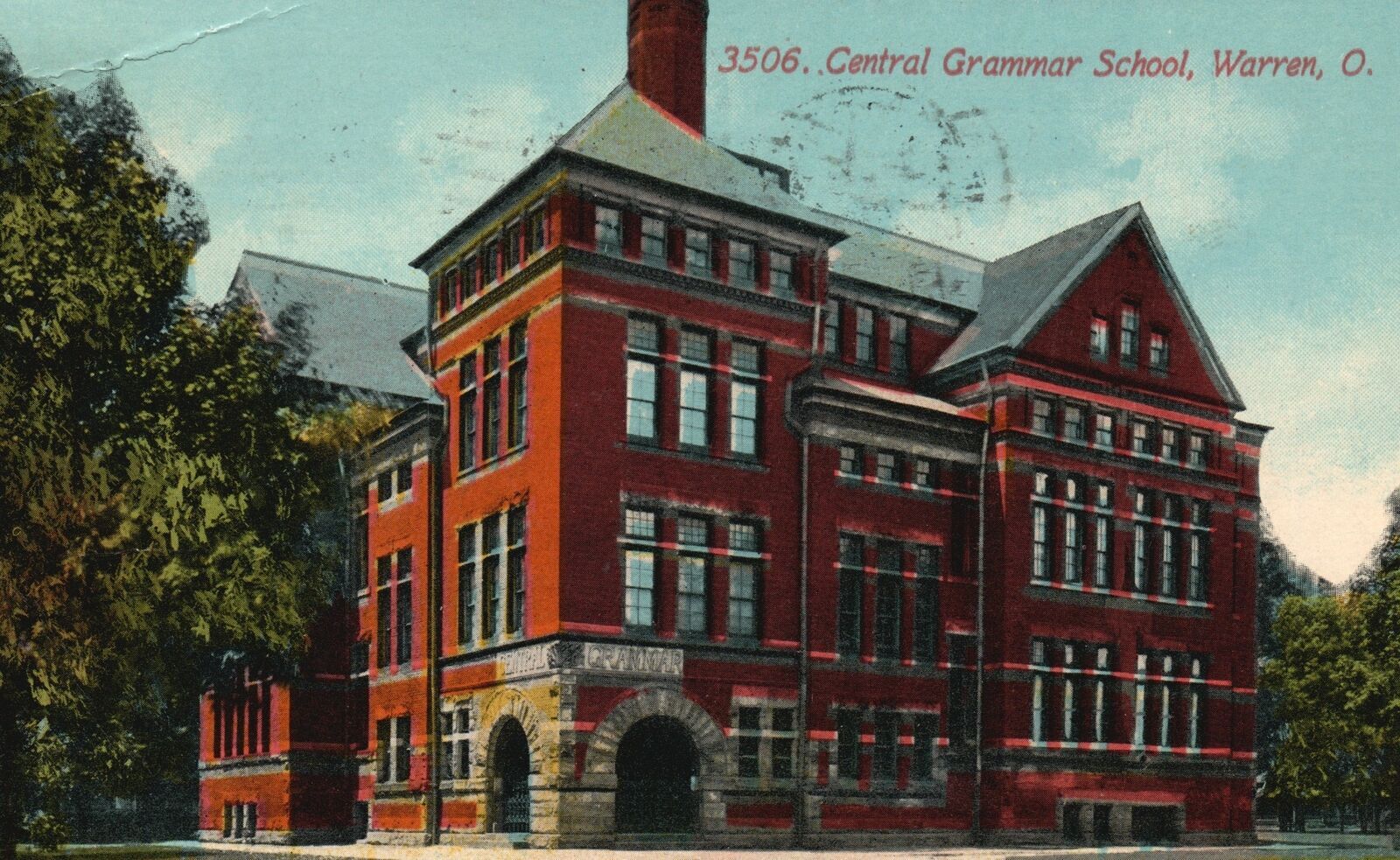 Vintage Postcard 1911 Central Grammar School Institutional Building ...