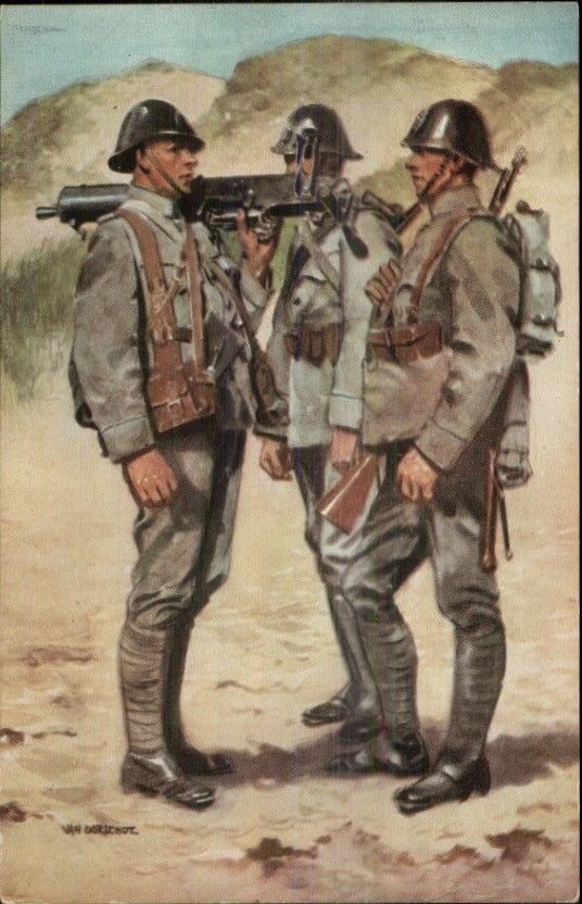 Netherlands Military Soldiers Uniforms Van Oorschot WWI Era Postcard #7 ...