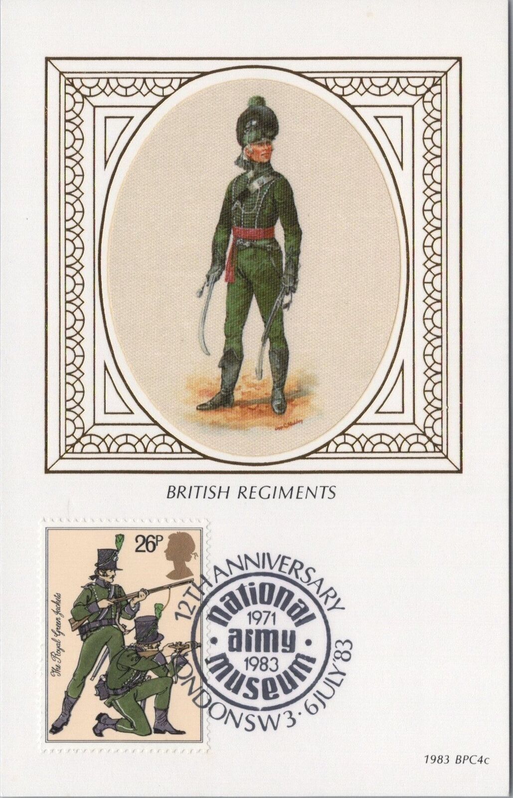 Military Postcard - British Army Regiments, National Army Museum ...