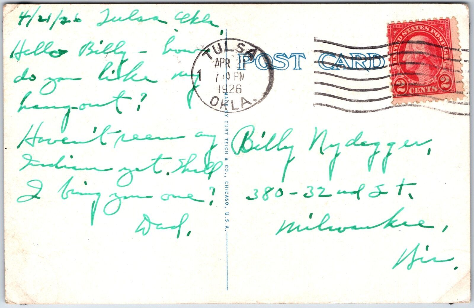 Vintage Postcard Hotel Mayo at Tulsa Oklahoma Posted 1926 [Album ...