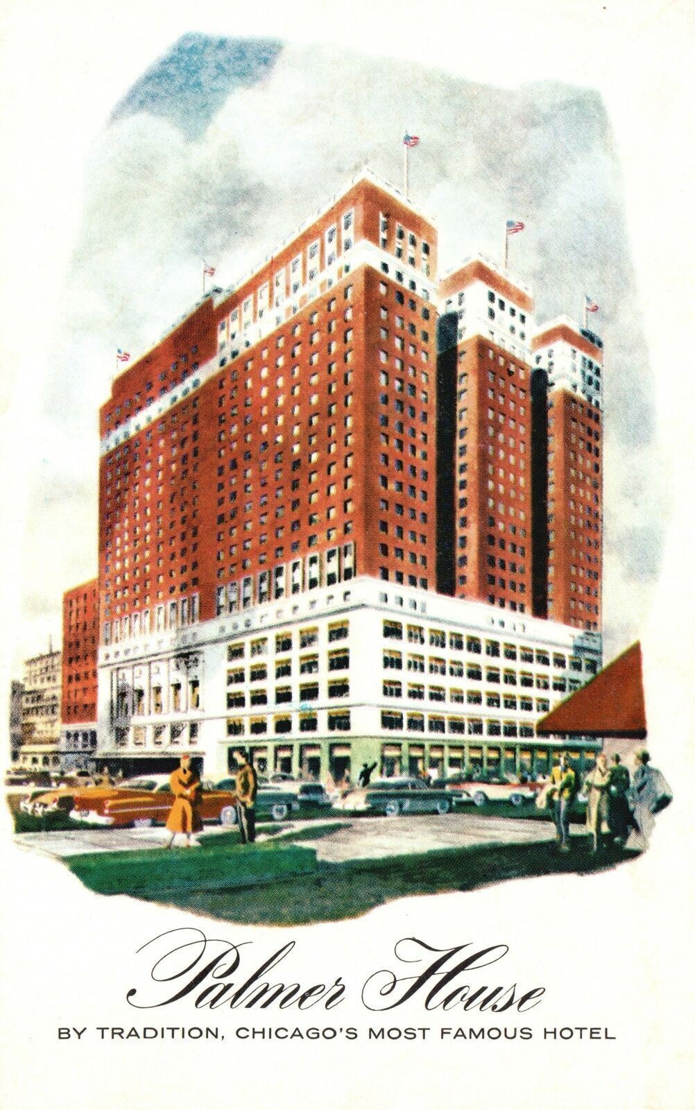 Vintage Postcard Palmer House Most Famous Hotel By Tradition Chicago ...