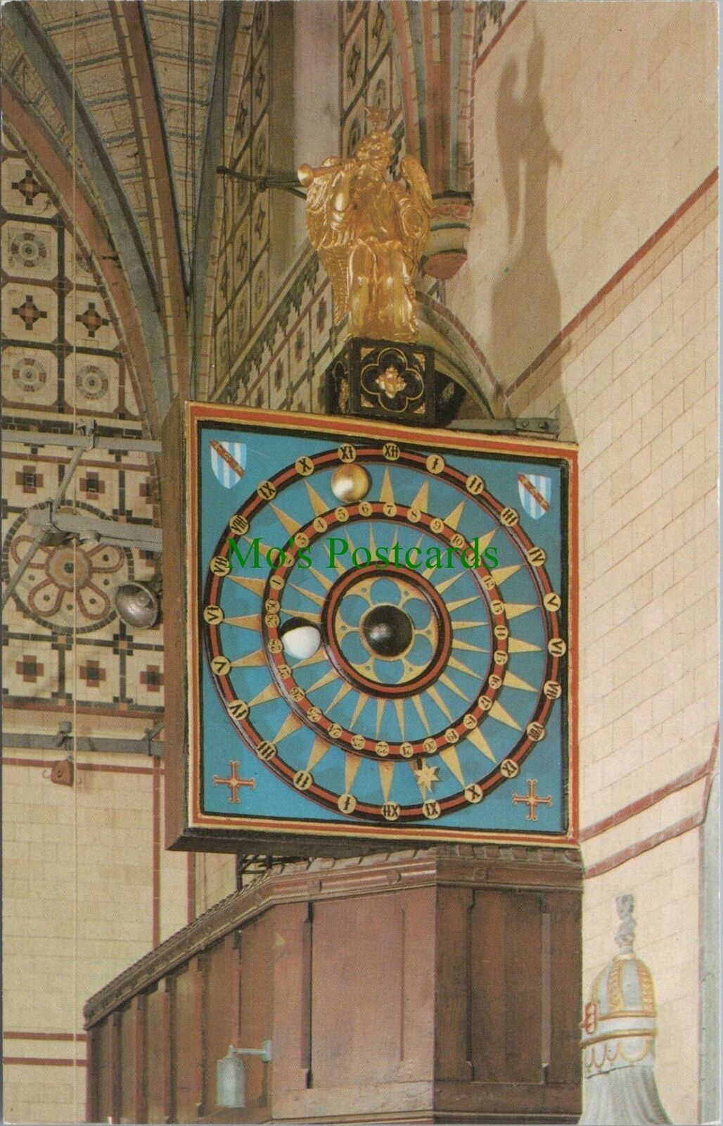 Devon Postcard - Church of St Mary of Ottery, Grandisson's Clock ...
