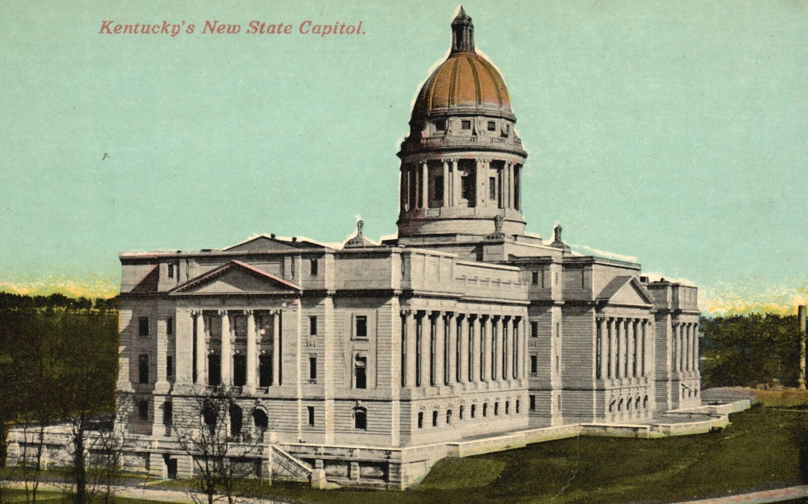 Vintage Postcard Kentucky's New State Capitol Building Kentucky KY Fred ...