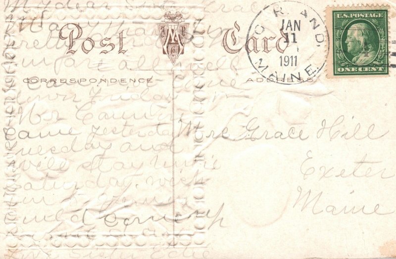 Vintage Postcard 1911 Chestnut Bring Luck in Fall Good Luck Year Around ...