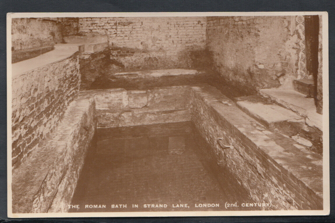 London Postcard - The Roman Bath in Strand Lane - 2nd Century RS12668 ...