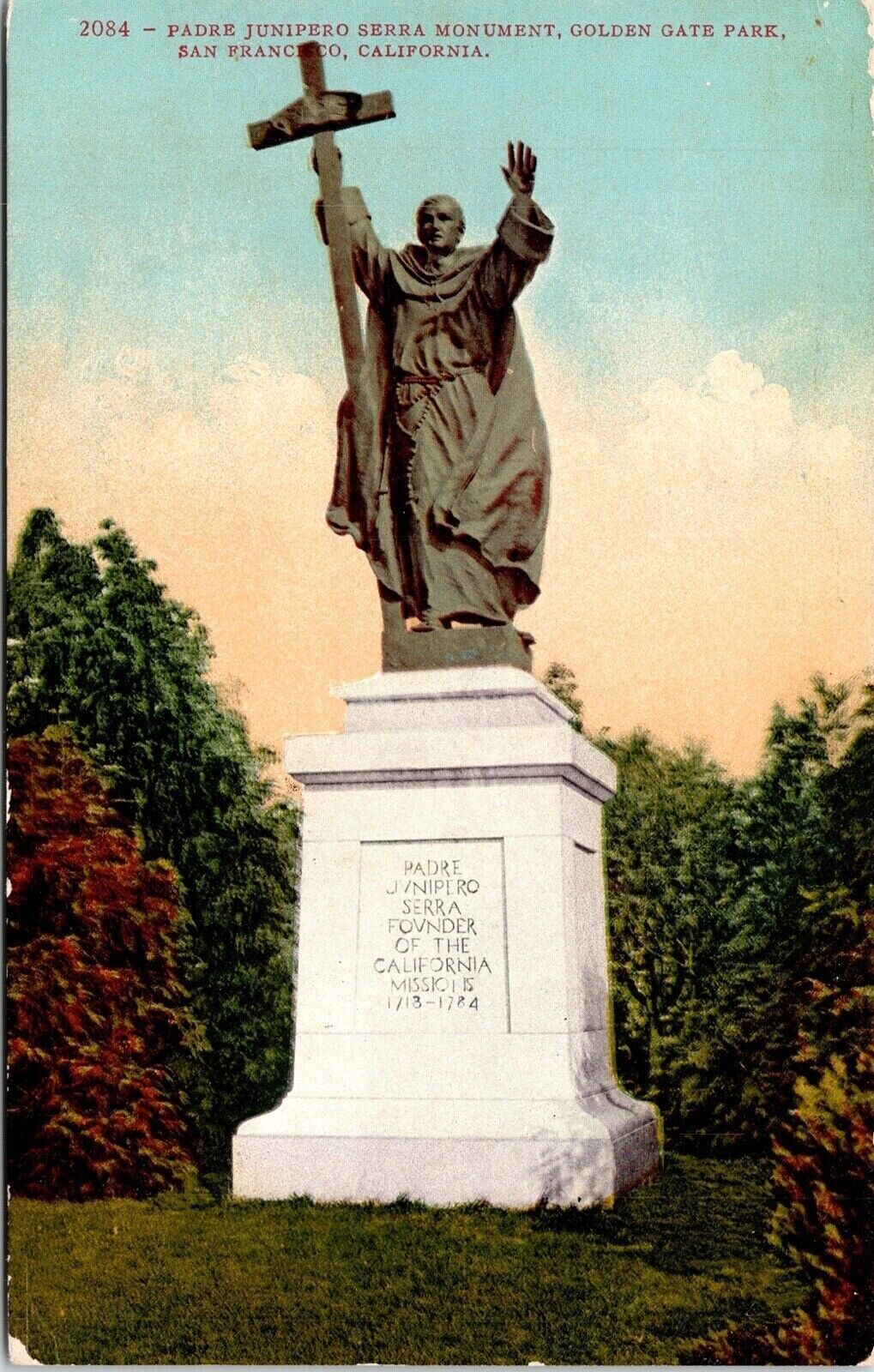 Padrew Junipero Serra Monument Gold Gate Park San Francisco California ...