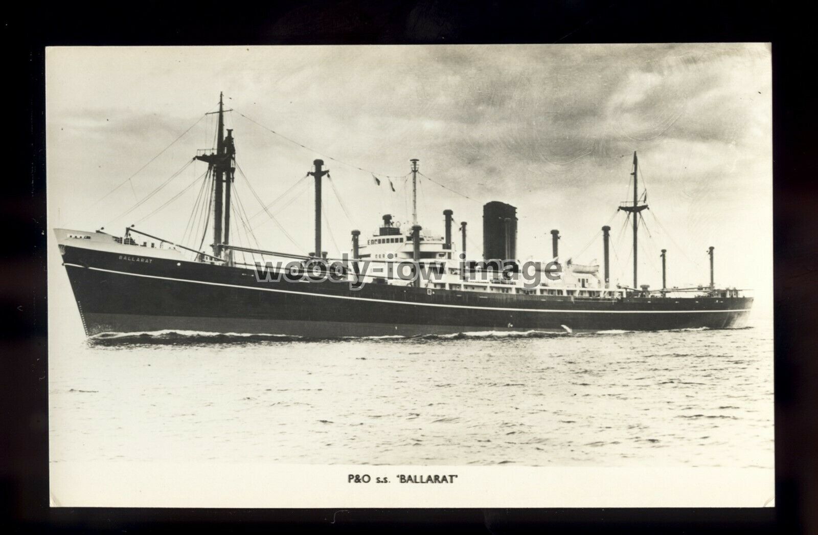 ca0492 - P&O Cargo Ship - Ballarat , built 1954 - postcard plain back ...