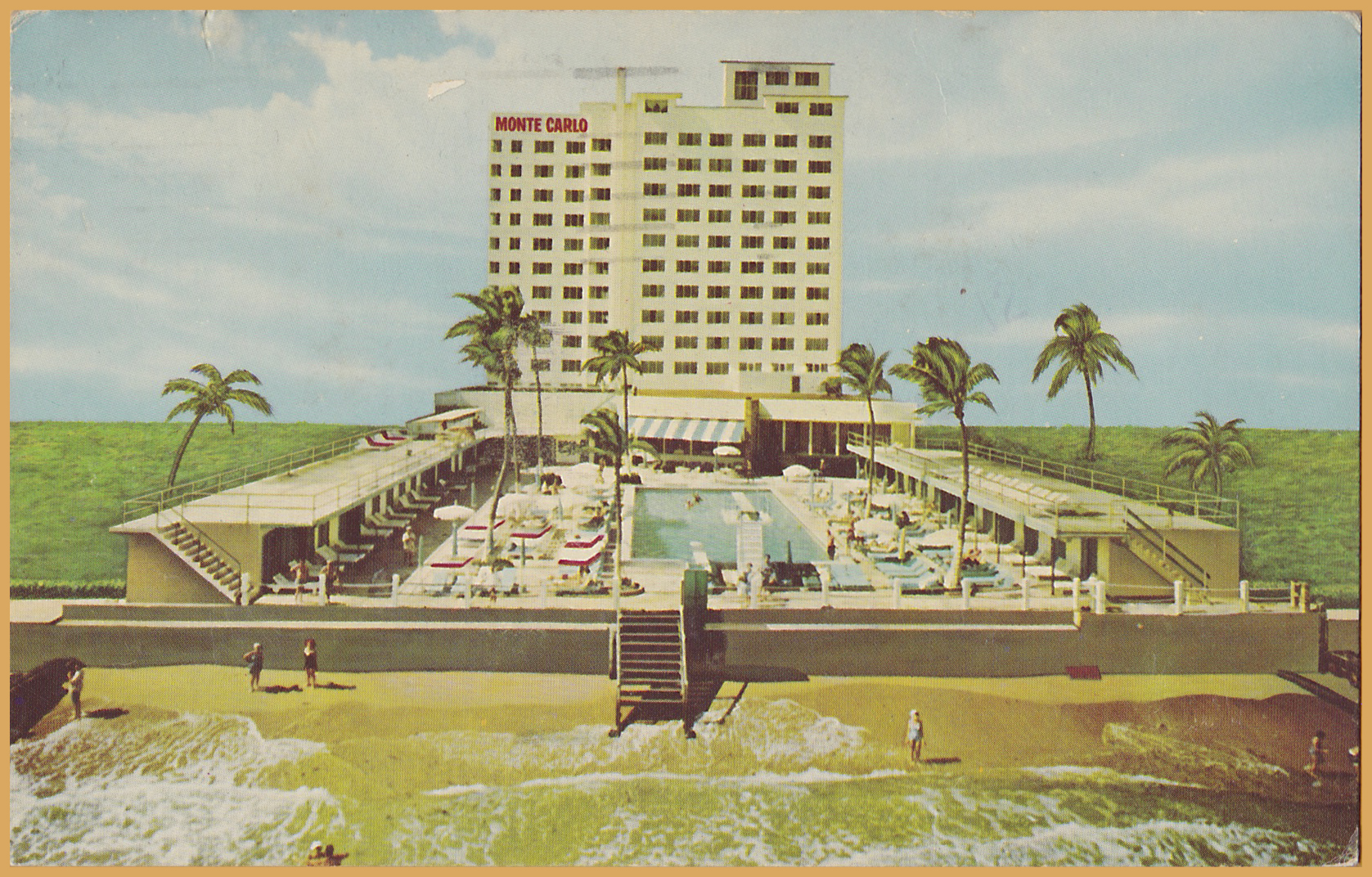 Miami Beach, FLA., The Monte Carlo Resort Hotel - 1970 | United States ...