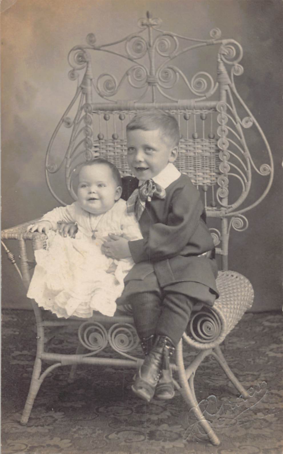 J83/ Edmore Michigan RPPC Postcard c1910 Studio Boy Guy Grace Wager 282 ...