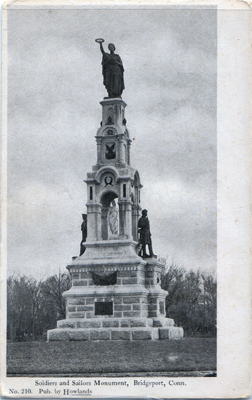 Bridgeport CT - Soldiers and Sailors Monument 1900s | United States ...