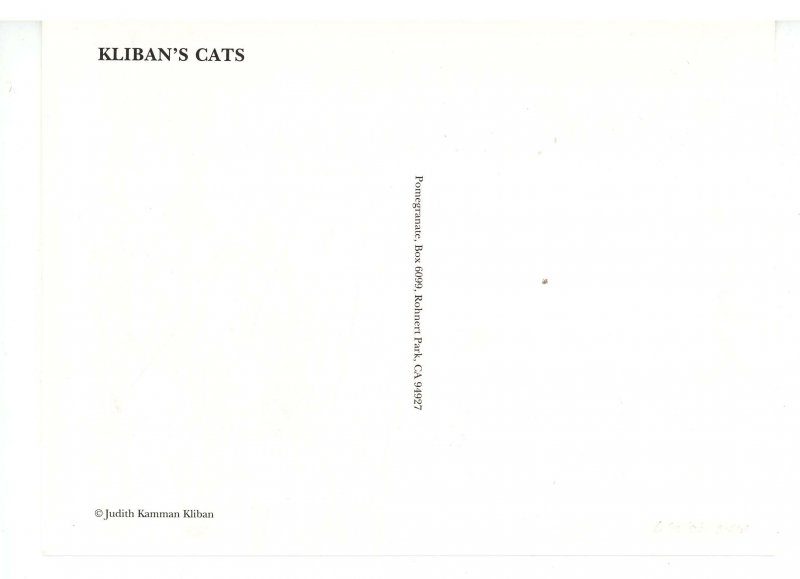 Kliban's Cats - Cat and Mouse. Artist: Judith Kamman Kliban (6.50" X 4. ...