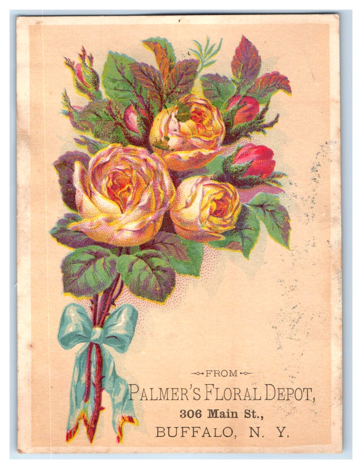 1880s Palmer's Floral Depot Buffalo, NY &E | Ephemera - Chromo ...