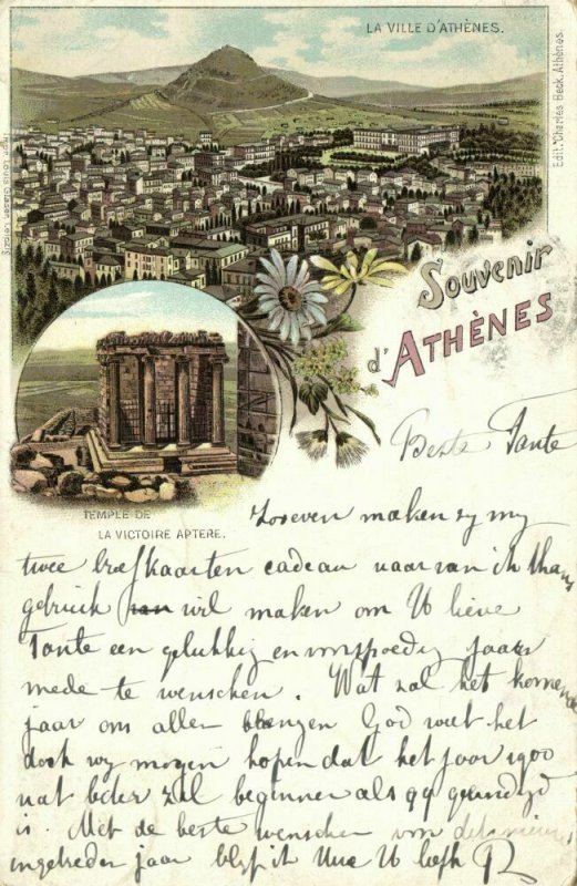 greece, ATHENS ATHENES, Multiview, Panorama, Temple of Athena Nike 1899 ...