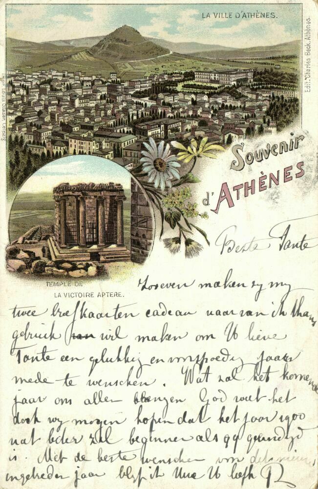 greece, ATHENS ATHENES, Multiview, Panorama, Temple of Athena Nike 1899 ...