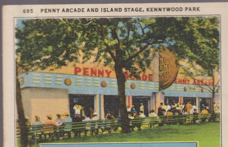 Pittsburgh PENNSYLVANIA 1939 PENNY ARCADE Kennywood Park Amusement ...
