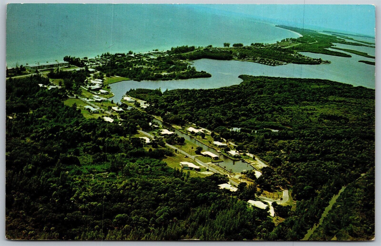Vtg Longboat Key Florida FL Buttonwood Harbour Aerial View 1960s ...