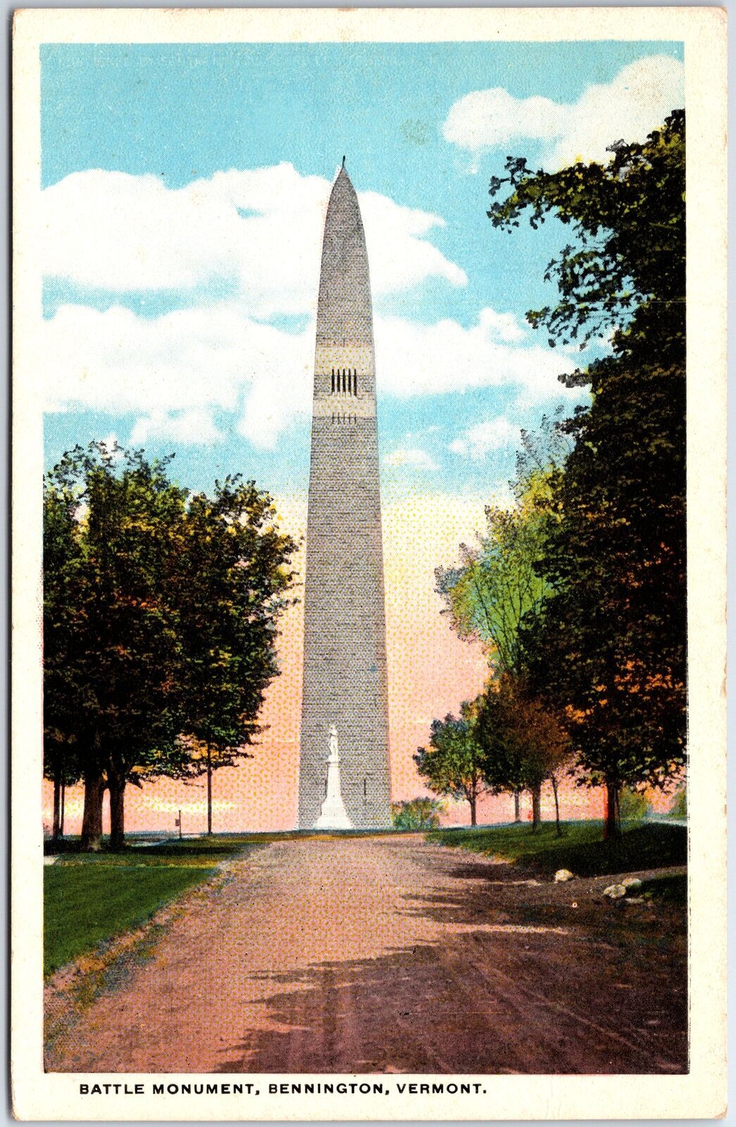 Vintage Postcard the Battle Monument at Bennington Vermont C. 1920s ...