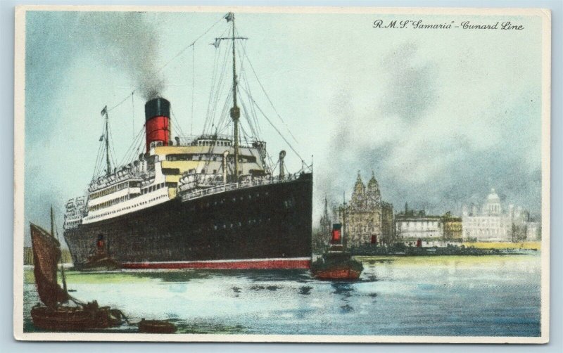 Postcard Cunard RMS SS Samaria Steamer Ship c1920s V5 | Other ...