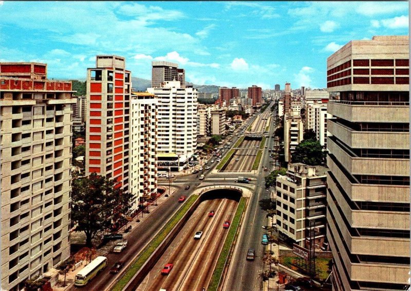 2~4X6 Postcards Caracas, Venezuela STREET SCENES Avenida Libertador ...