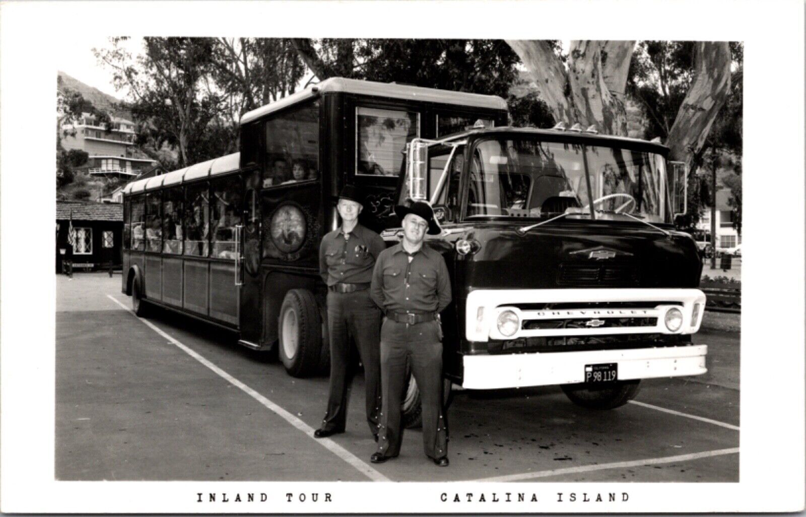 Real Photo PC Inland Tour Bus Truck Guides Driver Catalina Island ...