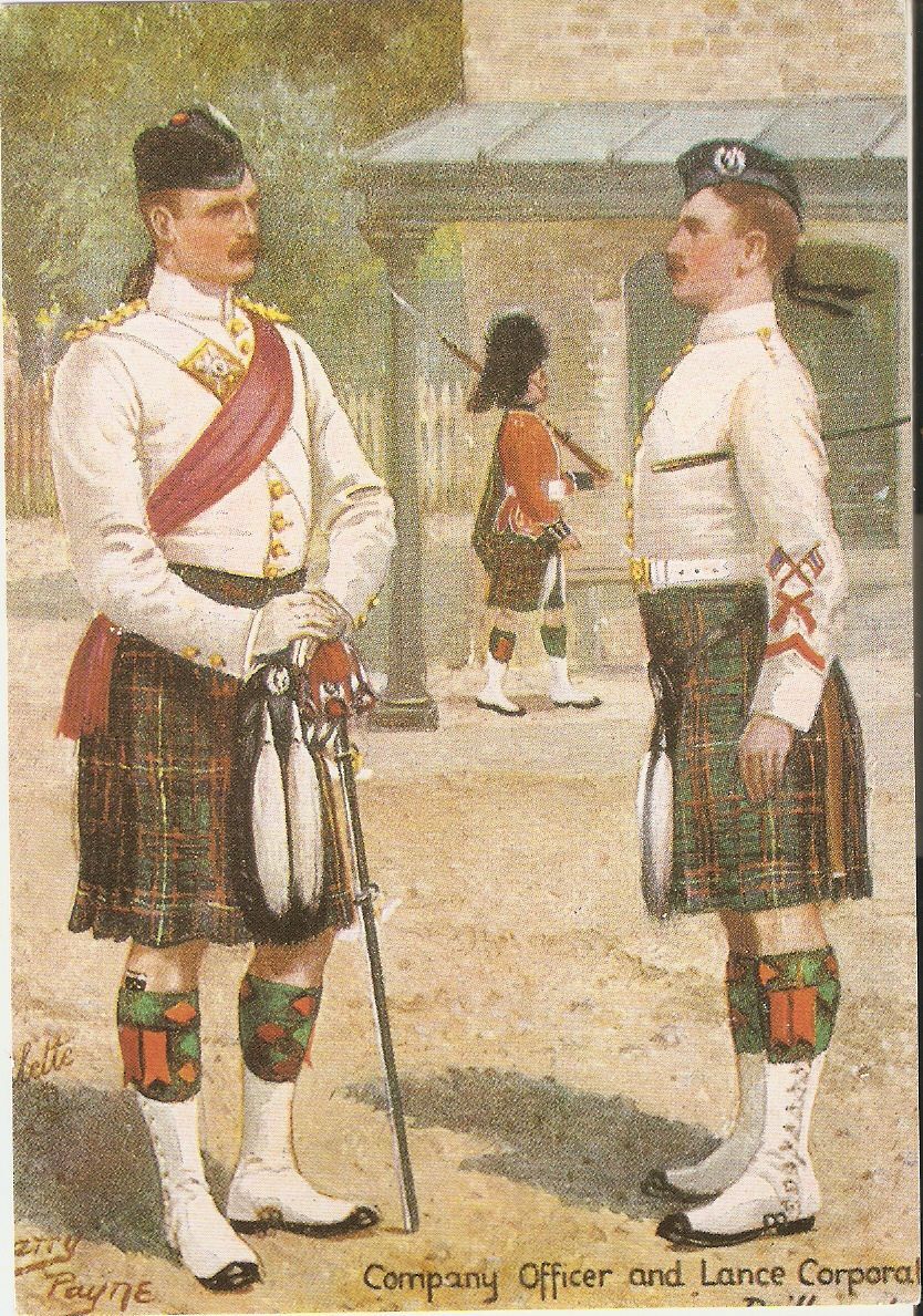 ""The Queens Own Highlanders" Modern English repro of a Tuck Oilette PC ...