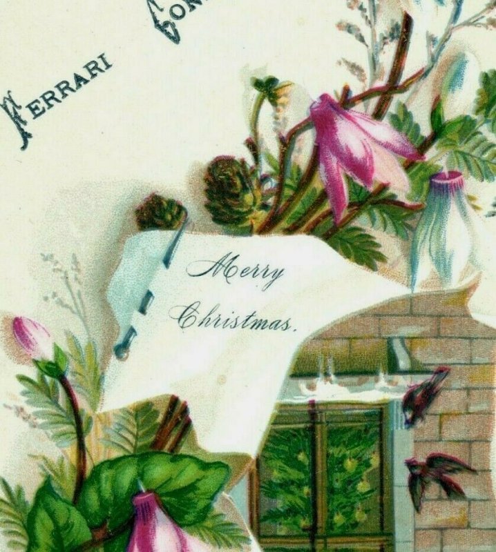 1880s-90s Ferrari Conservatory Christmas Winter Scene Fab! P220 ...