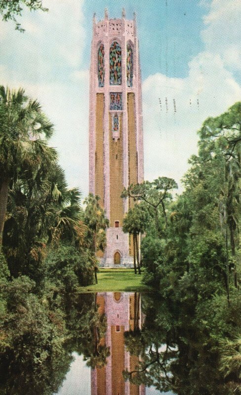 Vintage Postcard 1953 View of Bok Singing Tower Highest Point Florida ...