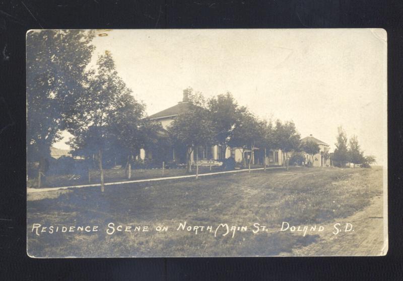 Rppc Doland South Dakota Residence Street Scene Vintage Real Photo ...