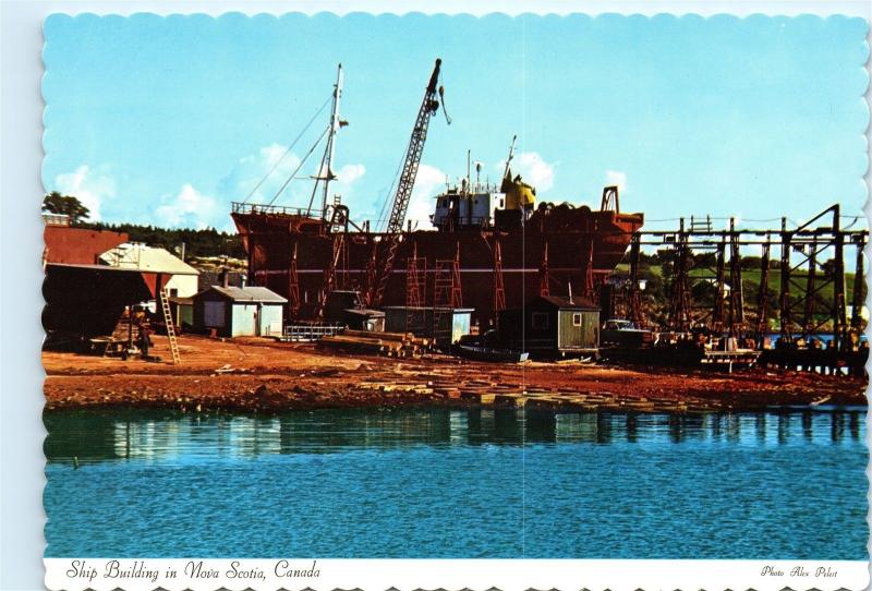 Pictou Nova Scotia Canada NS Ship Building Vintage Postcard B34 ...