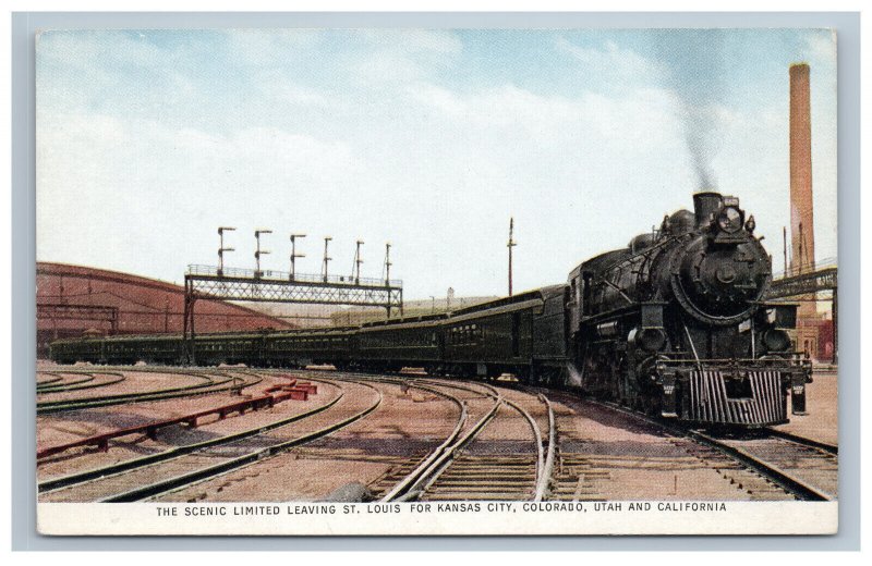 The Scenic Limited Train Leaving St. Louis Missouri Pacific Railroad ...