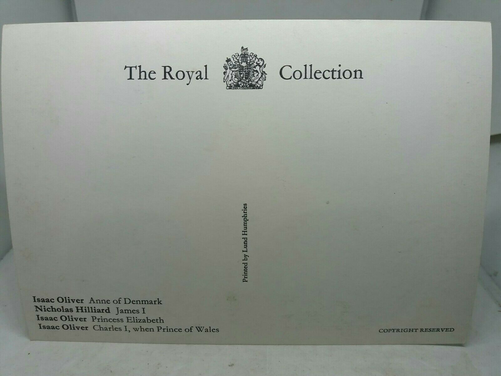 Vintage Royalty Postcard King James 1st Princess Elizabeth King Charles ...
