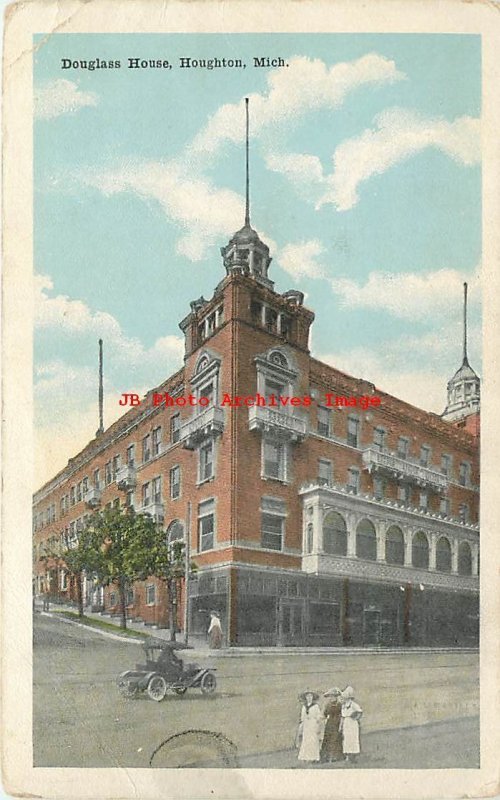 MI, Houghton, Michigan, Douglass House, Exterior View, EC Kropp No 9098 ...