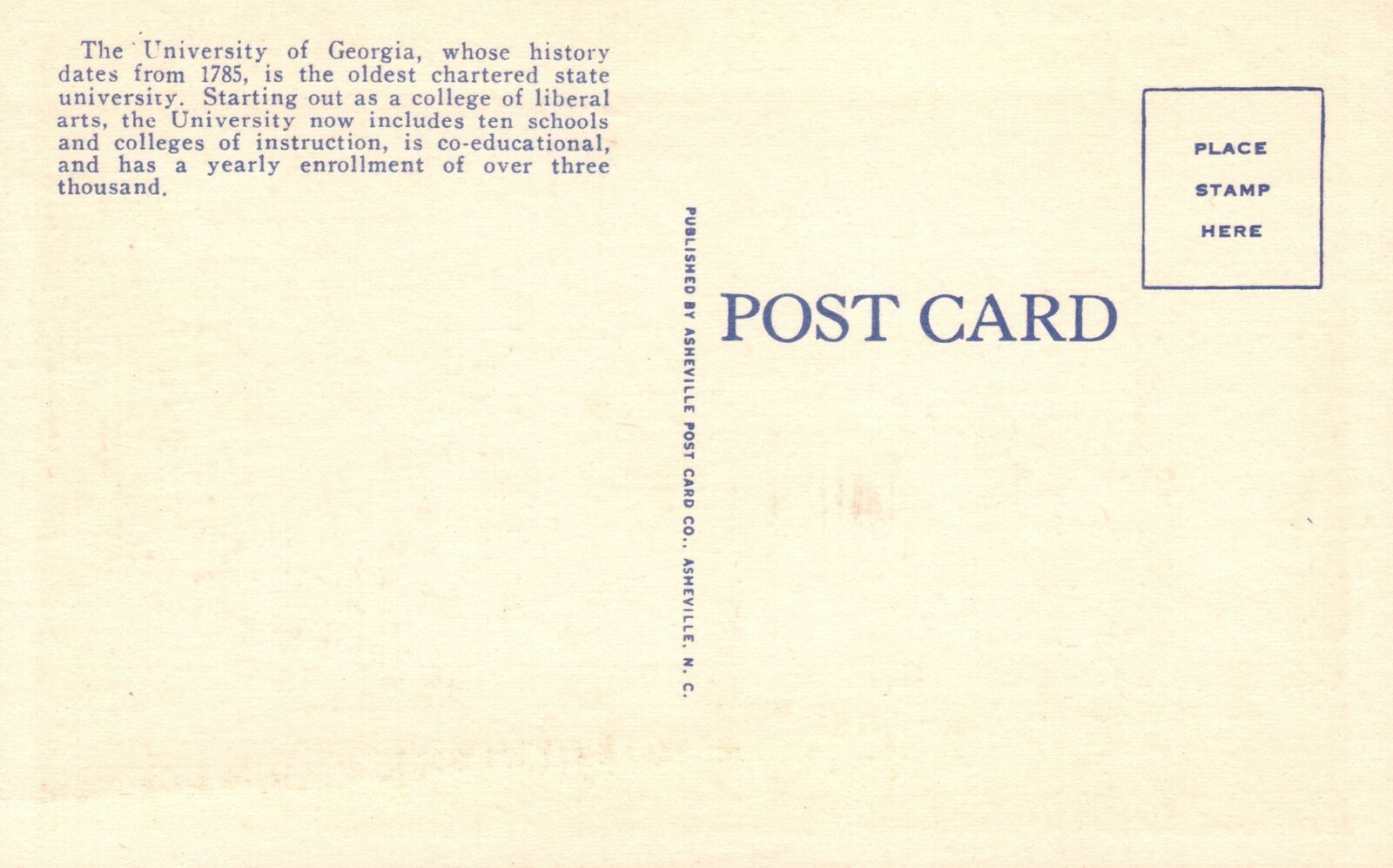Vintage Postcard 1930's Hirsch Hall Law School Campus University Athens ...