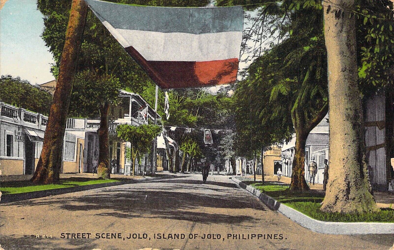 P.I. Posted 1912, Chromo-litho Style, Island of Jolo, Philippines, Old ...