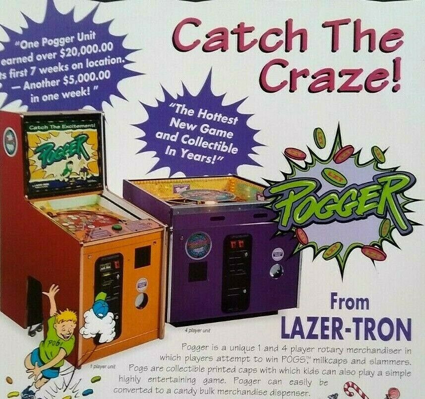 Pogger Arcade Flyer Original Redemption Game Vintage Promo Art ...