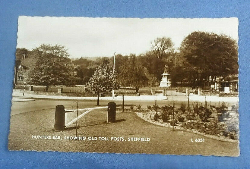 Vintage Real Photo Postcard Hunters Bar Showing Old Toll Posts ...