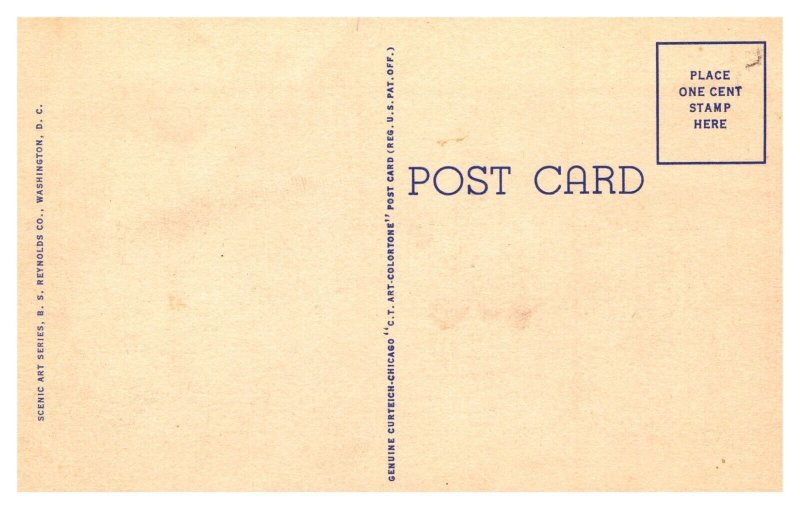 Vintage 1940s Postcard, Washington D.C. from Arlington Memorial Gateway ...