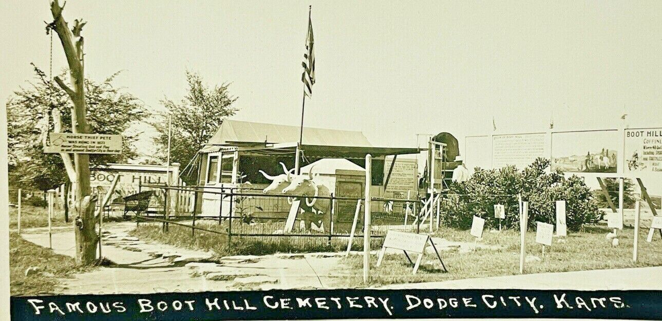 Early 1900s RPPC Boot Hill Cemetery Dodge City Kansas | United States ...