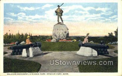 Soldiers Monument, Atkinson Park - Newburyport, Massachusetts MA ...