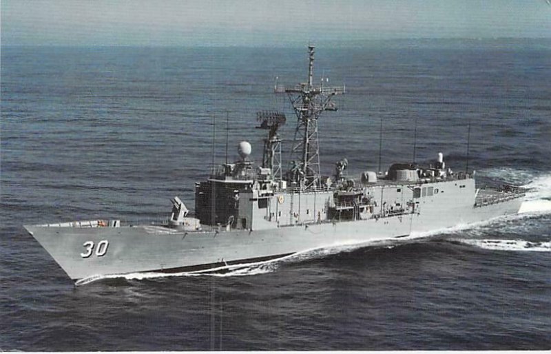 US Navy Frigate USS Reid (FFG-30) US Navy Vintage Postcard | Topics ...