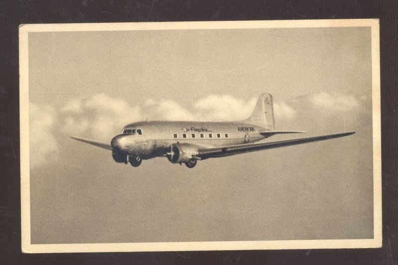 Vintage American Airlines Airplane Advertising Postcard Aviation ...