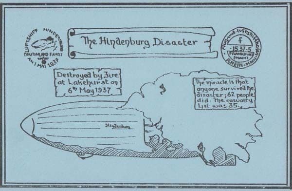 The German Hindenburg Disaster Rhein Art Limited To 100 Disaster 1970s ...