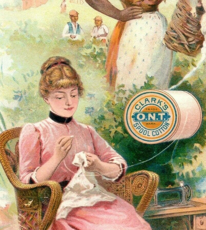 1880s Clark's ONT Spool Cotton Phoenix Arizona Territory Picking Cotton ...