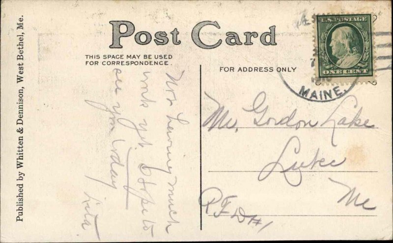 Perry Maine ME Pumping Station Grange Hall c1910 Vintage Postcard ...