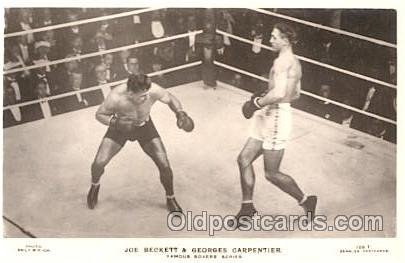 159-T J. Beckett & G. Carpentier Beagles Boxing writing on back very ...
