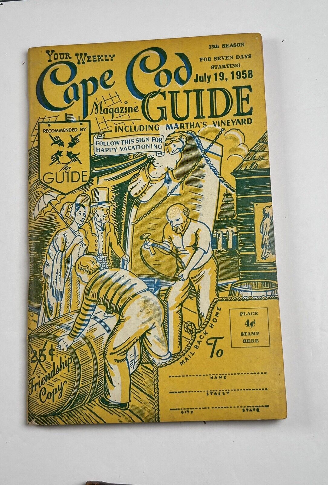 Vintage Cape Cod Magazine Martha’s Vineyard July 19 1958 | Ephemera ...
