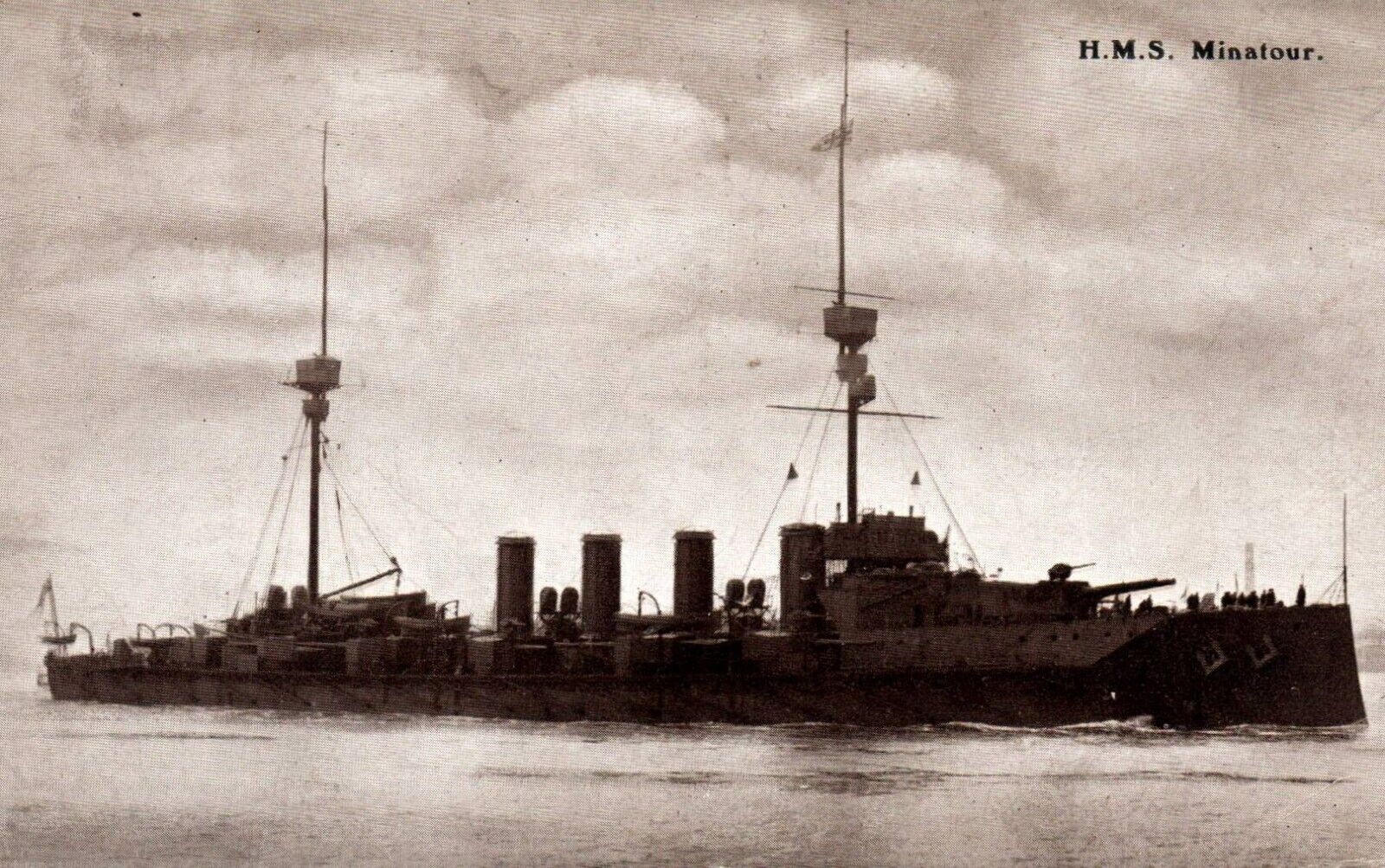 British Royal Navy RPPC Photo HMS Minotaur Minatour c.1910s Gale & Polden | Other / Unsorted ...